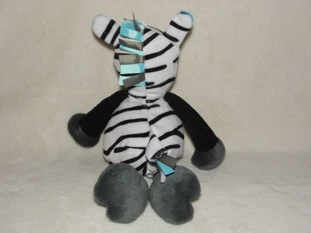 TESCO ZEBRA SOFT toy Zak stripe black white £12.45 - PicClick UK