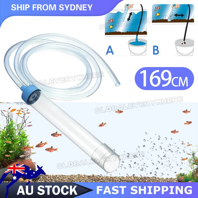 FISH TANK CLEANER Syphon Aquarium Gravel Cleaner Siphon Aquarium Water ...