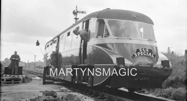 R-100X80MM RAILWAY NEGATIVE GWR Railcar No4 on SLS Special £3.99 ...