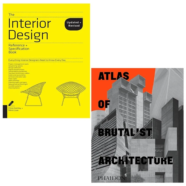 INTERIOR DESIGN REFERENCE, Atlas of Brutalist Architecture (HB) 2 Books Set £99.99 - PicClick UK