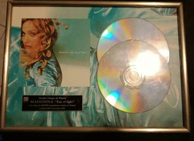 MADONNA DOUBLE DISQUE De Platine France Ray Of Light EUR 500,00 ...