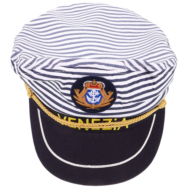 SEA CAPTAIN HAT Captains Adult Marine Admiral Costume Adults Child £10.29 - PicClick UK