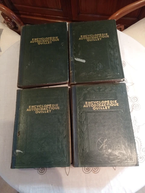 ENCYCLOPÉDIE AUTODIDACTIQUE QUILLET 1947 4 VOLUMES EUR 10,00 - PicClick FR