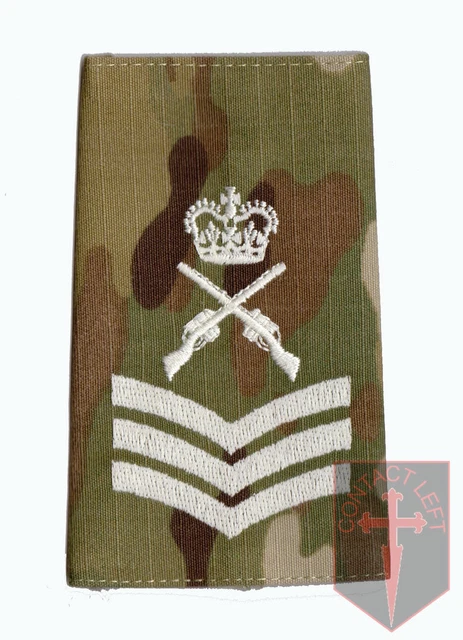 S/SGT MULTICAM MTP SAA Rank Slide Staff Sergeant (Skill At Arms ...
