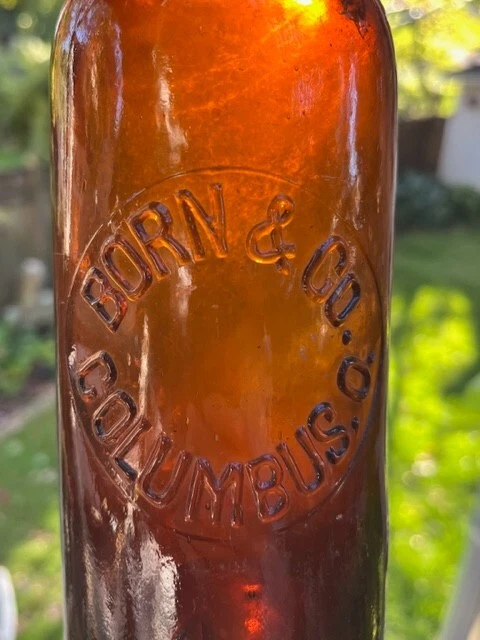 ANTIQUE AMBER QUART Beer Bottles from Columbus, Ohio (lot of 2) $11.13 ...