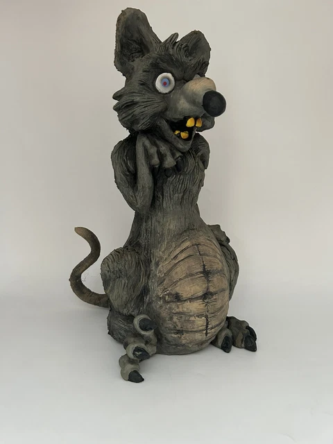 VINTAGE LARGE 12” Rubber Halloween Scary Crazy Haunted Evil Rat $48.00 ...