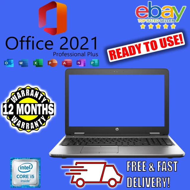 HP PROBOOK 650 G2 Windows 11 Office 2021 i5 8GB RAM 256GB SSD Fast ...