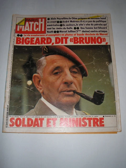 PARIS MATCH N°1342 Parachutiste Général Bigeard EUR 6,50 - PicClick FR