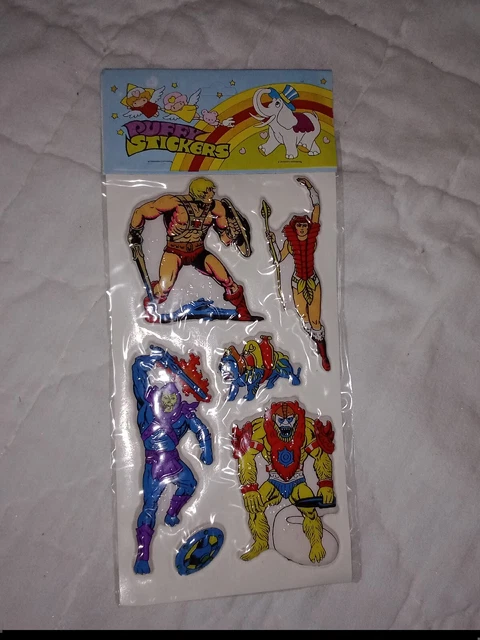NEW OLD STOCK He-Man And The MASTERS Of The Universe Puffy Stickers ...