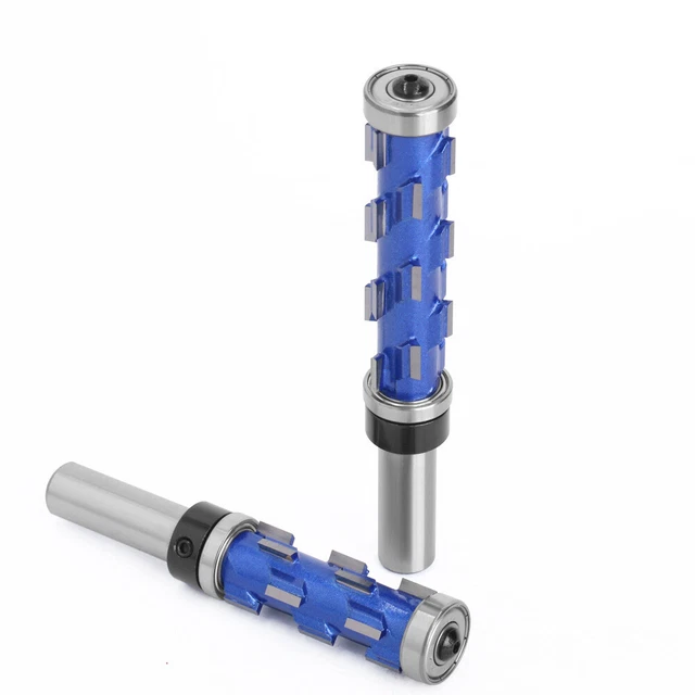 FLUSH TRIM ROUTER Bit Spiral Template Pattern Double Bearings Cutter 1/ ...