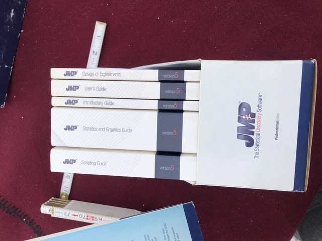 JMP V5 SET Design of Experiments Statistiques and Graphics Guide Script ...