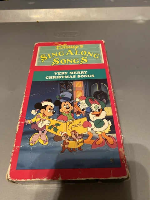 VHS DISNEYS SING Along Songs - Very Merry Christmas Songs (VHS, 1988) £ ...