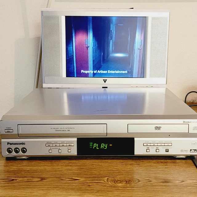 PANASONIC DVD/VCR COMBO Player VHS Recorder + AV Cables PV-D4743S ...