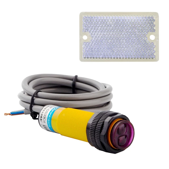 FOTOCELLULA A RIFLESSIONE polarizzata M18 catarifrangente automazione ...