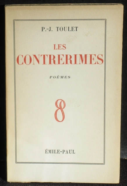 PAUL-JEAN TOULET CONTRERIMES Emile-Paul 1949 Non coupé EUR 20,00 ...