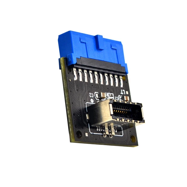 USB3.0 FRONT 19PIN to USB 3.1 A-KEY Type-E 20PIN Motherboard Header ...