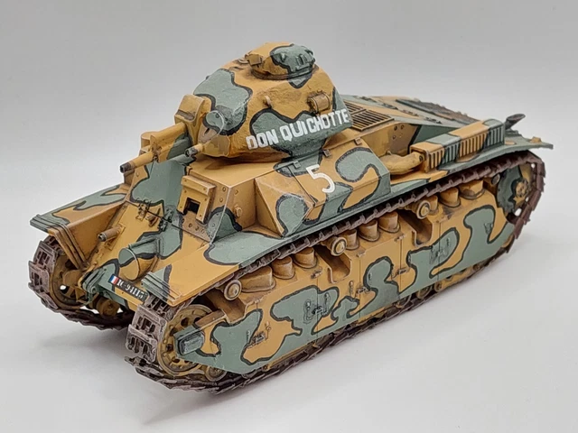 AZIMUT RENAULT D2 Tank/Char D2 Medium Tank gebaut bemalt gealtert 1:35 ...