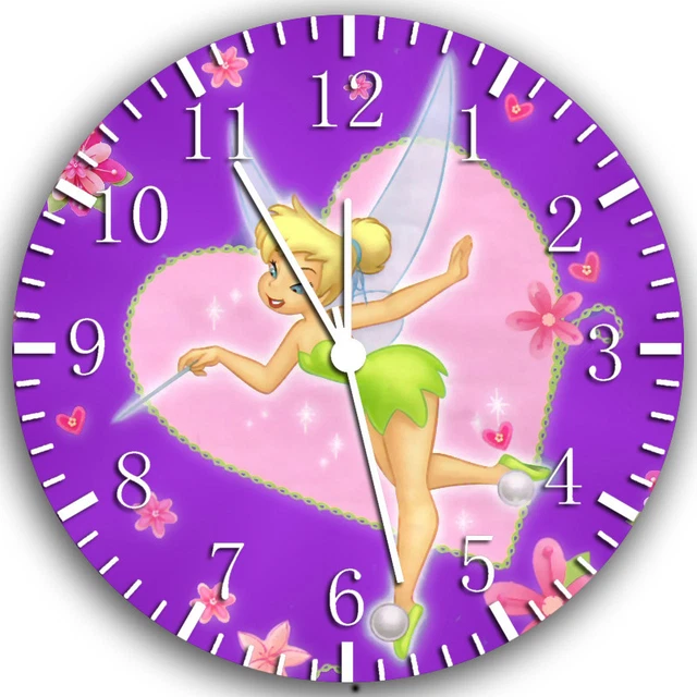 DISNEY CAMPANILLA FRAMELESS Bordes Wall Clock Bonito Para Regalos O ...