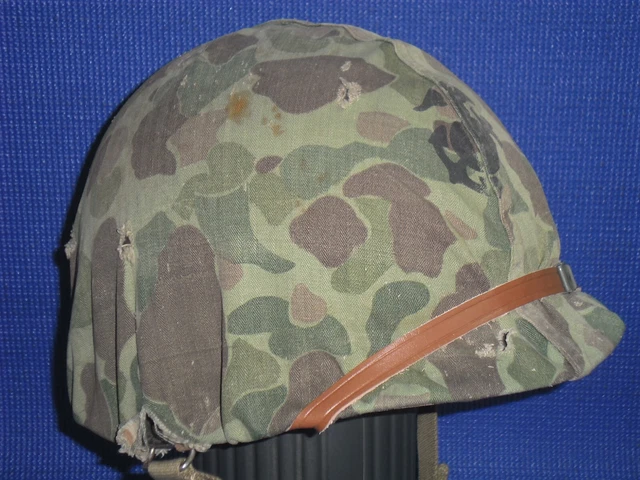 WW2 HELMET - USMC M1 Front Seam - Orig WW2 Marine Cover EUR 546,58 ...