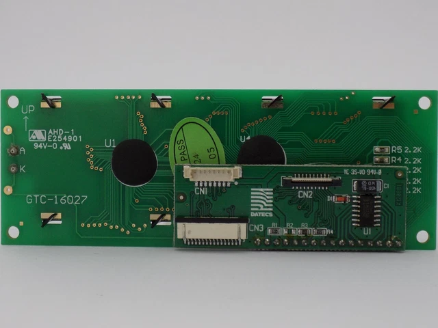 1X GEMTECH DATECS GTC-16027 AHD-1 E254901 94V-0 LCD Panel Display 3CH ...