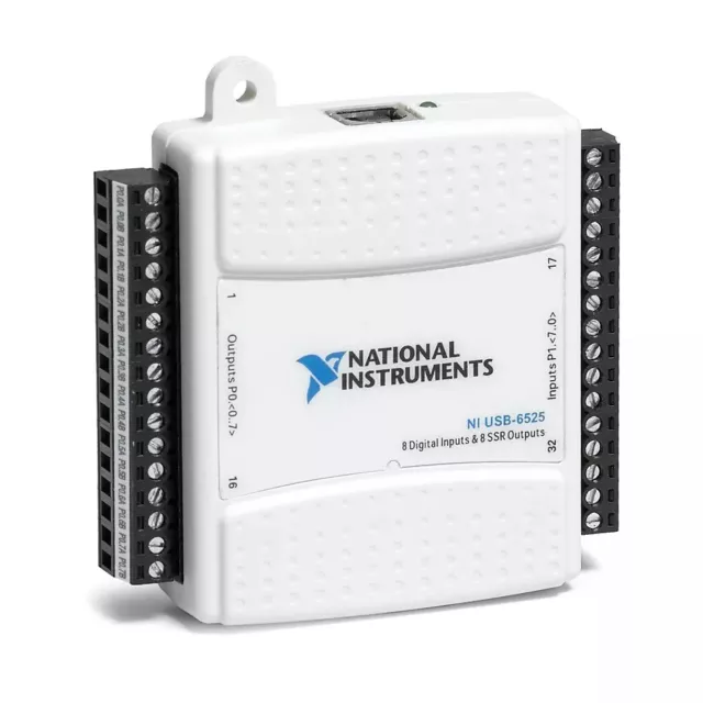 NATIONAL INSTRUMENTS NI USB-6525 Digital I/O Relay Card 8ch SSR 8ch ...