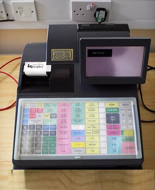 SHARP UP-820F HYBRID Cash Register 6.5' TouchScreen 800Series Retail ...