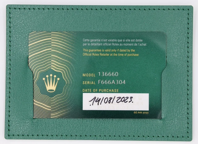 ROLEX DEEPSEA NEW Card Nfc Tarjeta Document Original Genuine Booklet ...