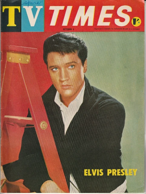 AUSTRALIAN: TV TIMES Magazine: Oct 6, 1965 Elvis Presley Cover & Story ...