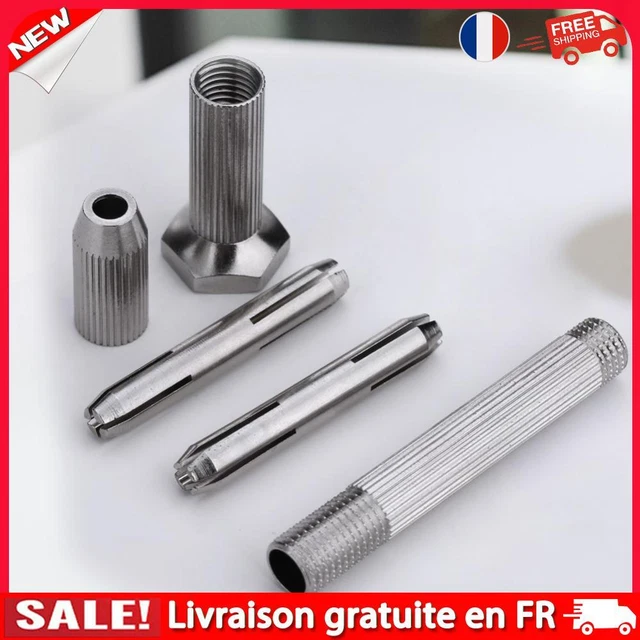 FORET DE PER?AGE de main avec mandrin auto-serrant + 10 x forets Bit ...