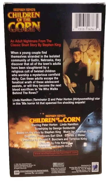 CHILDREN OF THE Corn, 1992 (VHS, 1997) Horror, Stephen King, Peter ...
