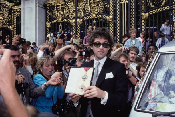 BOB GELDOF AFTER receiving the honorary Knight Commander of the Or- Old ...