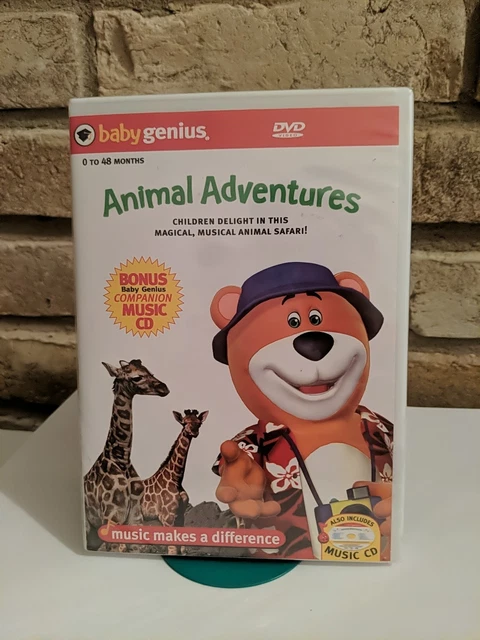 BABY GENIUS ANIMAL Adventures DVD W/Bonus CD $8.00 - PicClick CA
