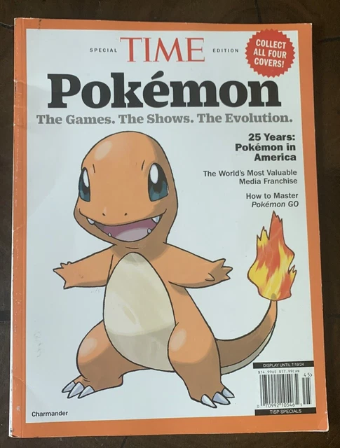 NEUF CHARMANDER POKEMON 25 ANS EN AMERICA 2024 TIME Magazine Edition ...