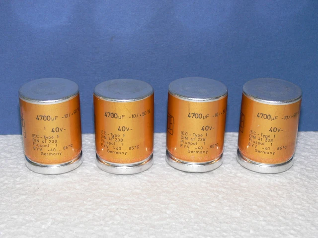 4700UF 40V ROEDERSTEIN Roe Type Eyv 4 Pin Elko Electrolyte Condensor 4 ...