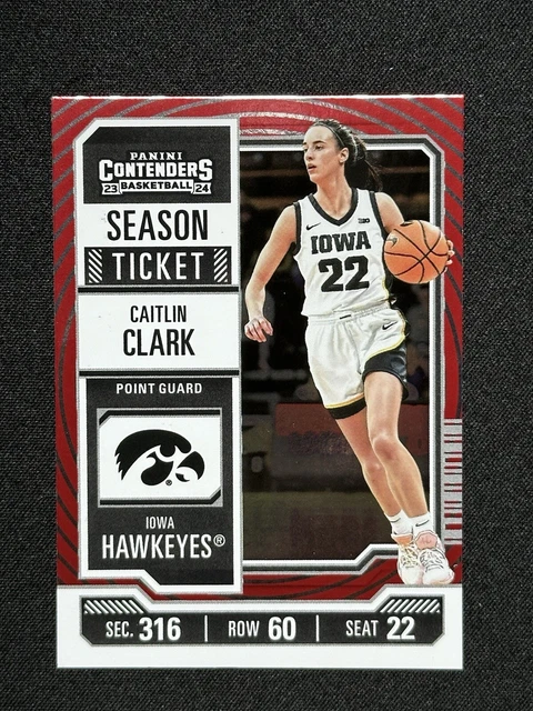 CAITLIN CLARK 2024 Caitlin Clark Collection #CC3 Contenders billet de ...