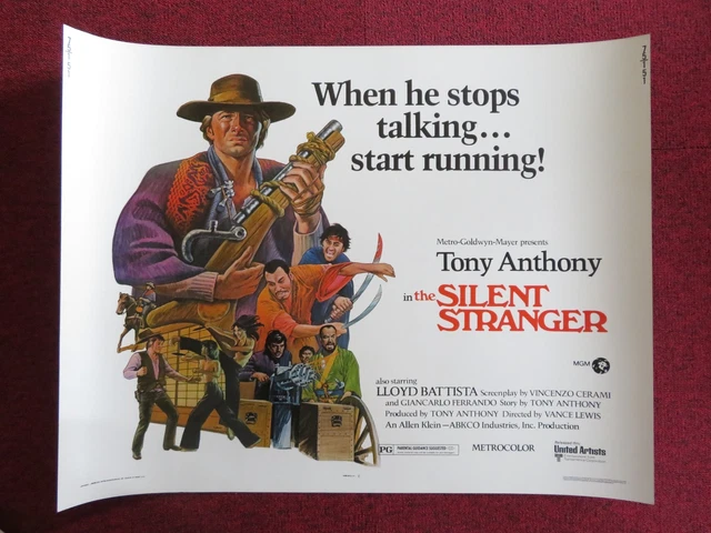 THE SILENT STRANGER US HALF SHEET (22"x 28") POSTER TONY ANTHONY 1975 £ ...