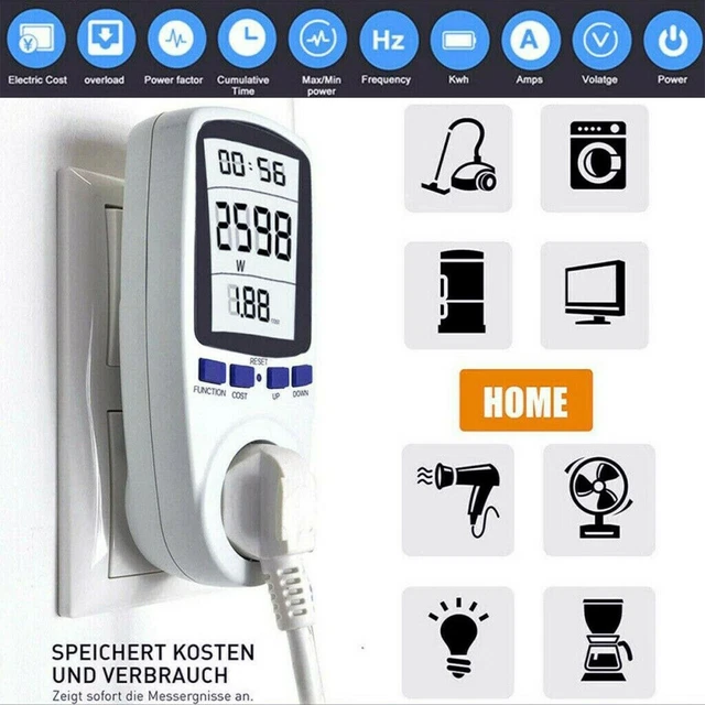 ENERGY CONSUMPTION METER Wattmeter Electricity Meter Meter Energy ...