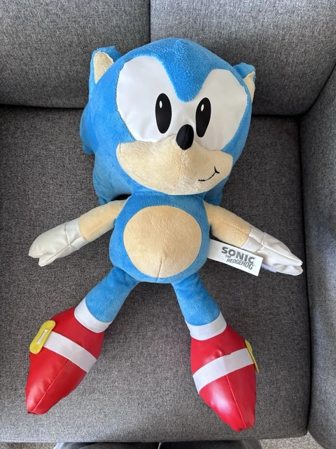 SONIC THE HEDGEHOG Plush Soft Toy Jakks Pacific Jumbo Large VGC £14.24 ...