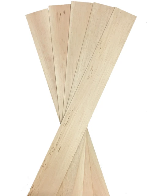 PANNELLI IN LEGNO balsa 100 mm x 915 mm x 3 mm - confezione da 5 fogli ...