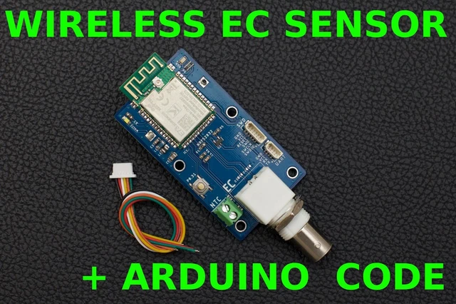 WIRELESS WATER QUALITY sensor EC Electrical Conductivity Meter Arduino ...