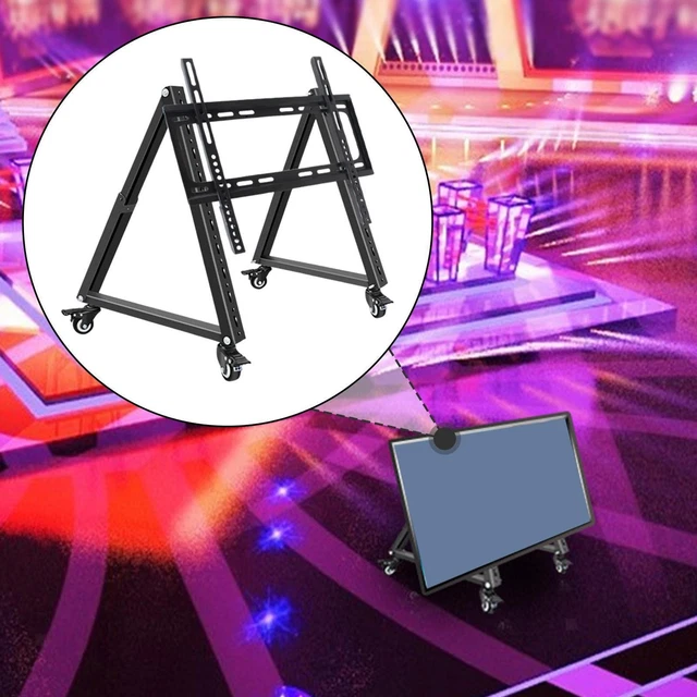 LOW HEIGHT MOBILE TV Stand Monitor Floor Stand Holder Max 75 kg ...