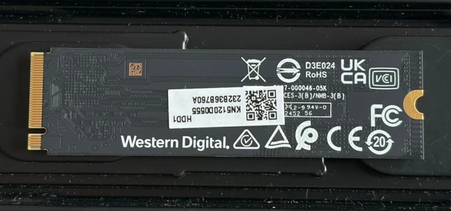 WESTERN DIGITAL WD PC SN5000S NVMe SSD 512GB 2280 SDEQNSJ-512G-1014 £39 ...