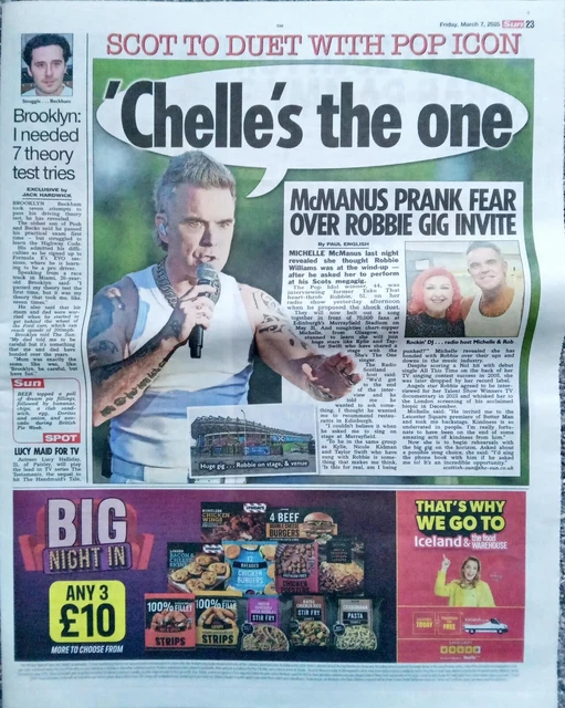 ROBBIE WILLIAMS MICHELLE McManus Articles Mar 7 2025 The Scottish Sun ...