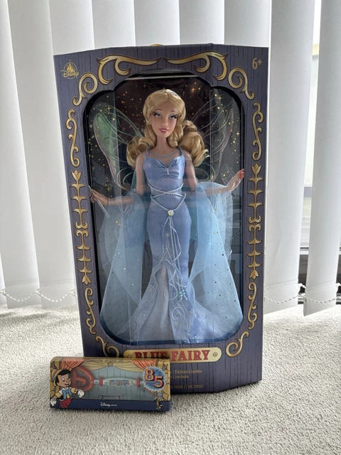 DISNEY PINOCCHIO BLUE Fairy 85th Anniversary Limited Edition Doll + Key ...
