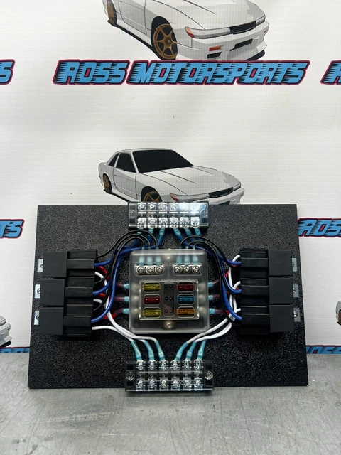 RACE CAR FUSE/RELAY Panel Board COMPACT Universal LS Swap 6 Way $130.00 ...