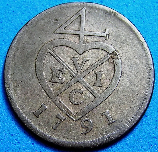 1791 INDIA BOMBAY Presidency 1/2 Pice Half Pice Copper Coin, 1791 $33. ...