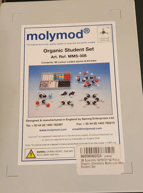 ORGANIC CHEMISTRY MODELS-MOLYMOD -Organic Chemistry Molecular Model ...