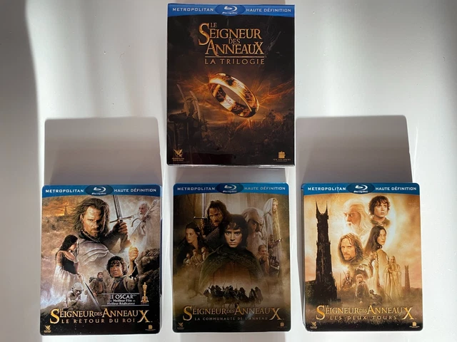 COFFRET BLU-RAY Steelbook Le Seigneur des Anneaux - La Trilogie + Bonus EUR 18,00 - PicClick FR