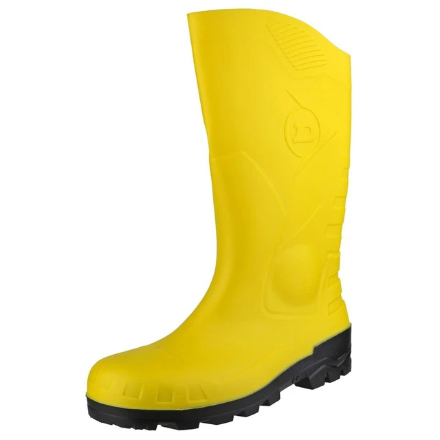 DUNLOP DEVON FULL Safety Wellington Yellow/Black £25.57 - PicClick UK