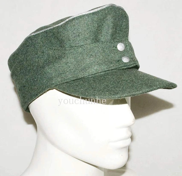 WWII WW2 GERMAN WH EM Officer M43 field PANZER WOOL panzer FIELD CAP M ...